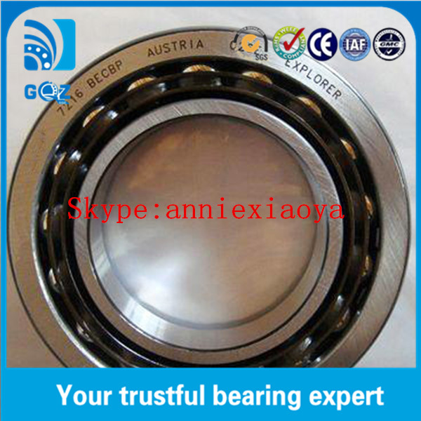 High Rigidity Small Angular Contact Bearings 7203, ZZ 2RS Open Ball ...