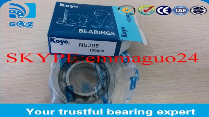 Low Friction Cylindrical Wheel Roller Bearings NU205 , Industrial ...