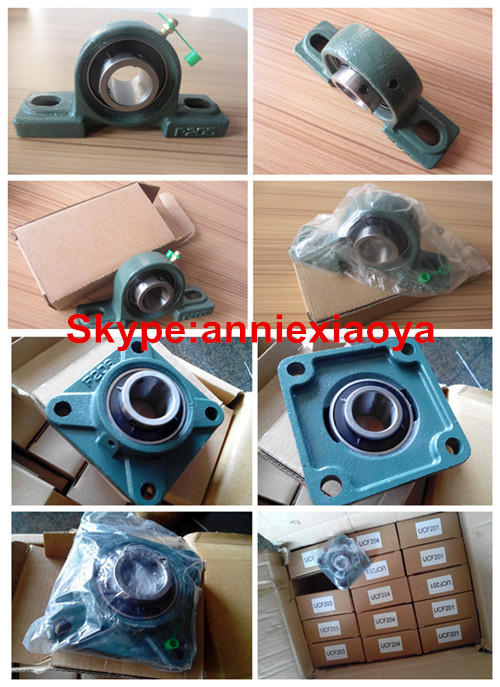 High Rotation Speed Rubber Seal Bearing UC210 Steel Cage Open ball bearings