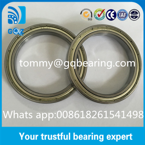 Z1V1 6810Z 6810-2Z 61810-2Z Steel Cage Bearing Metal Shielded Thin Wall