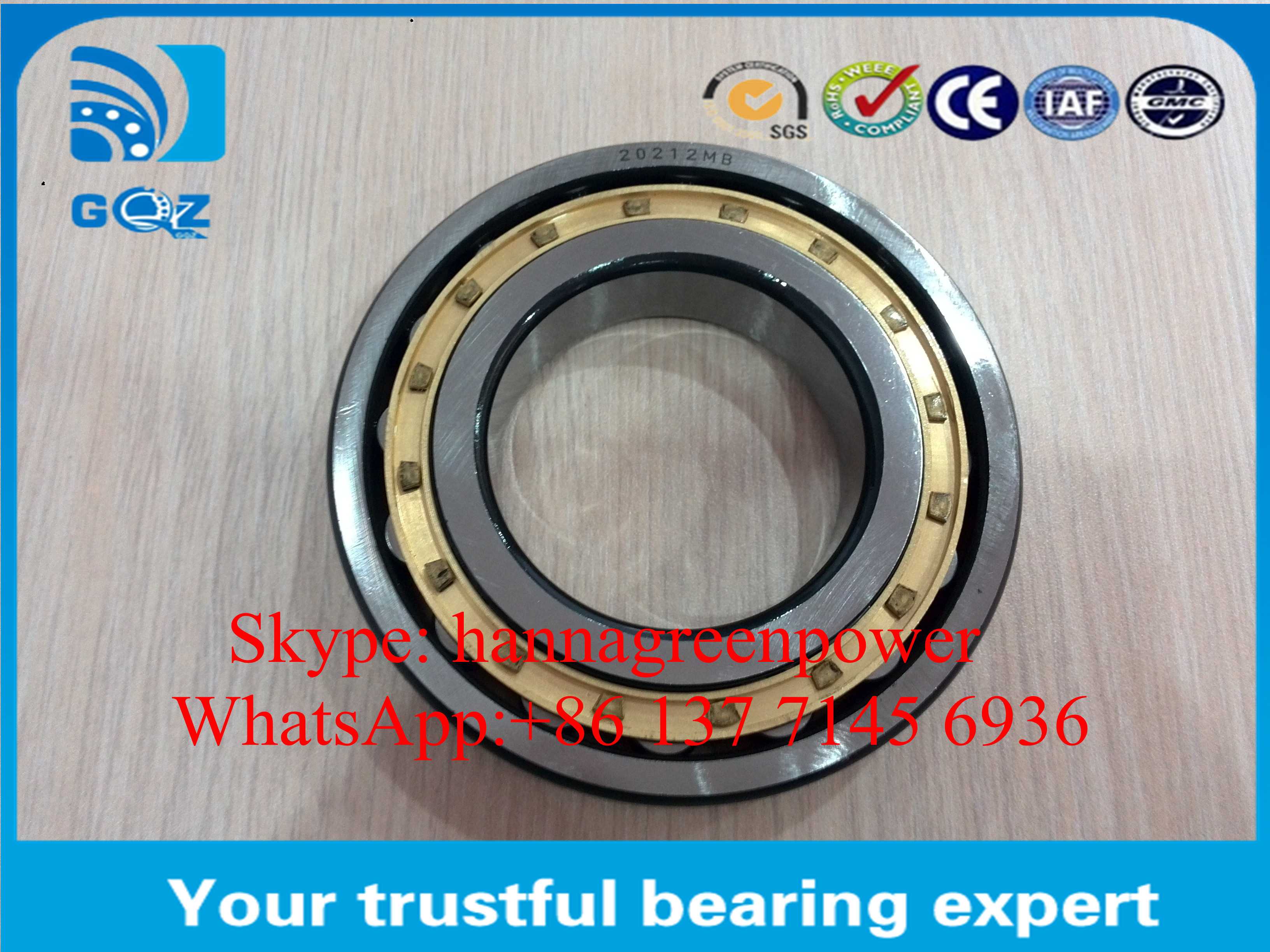 Barrel Roller Bearing 20209, Single Row Spherical Roller Bearing 45 X ...