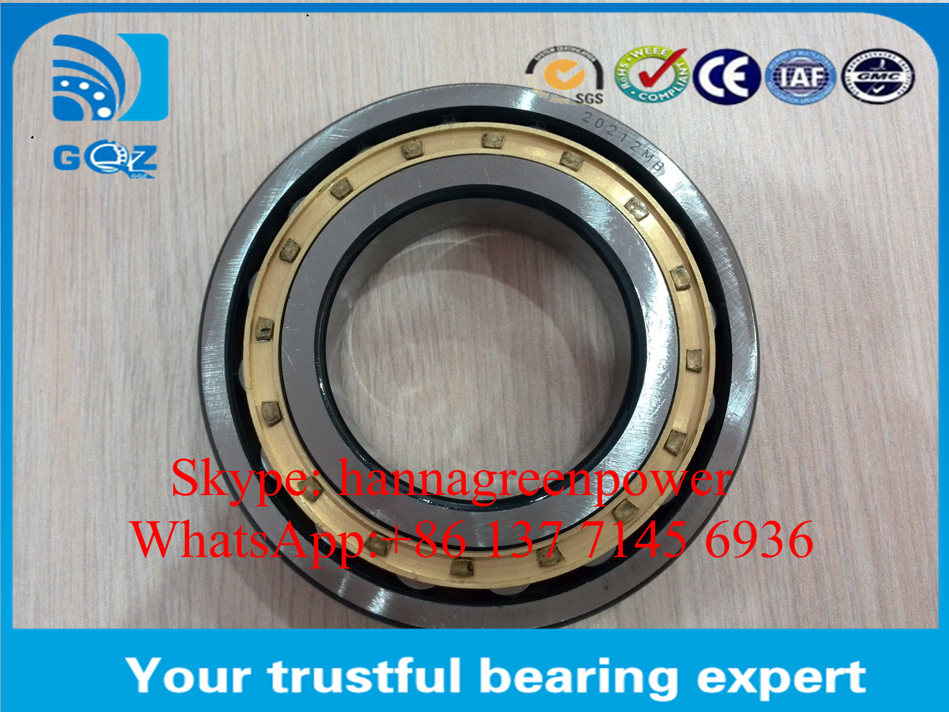 Barrel Roller Bearing 20209, Single Row Spherical Roller Bearing 45 X ...