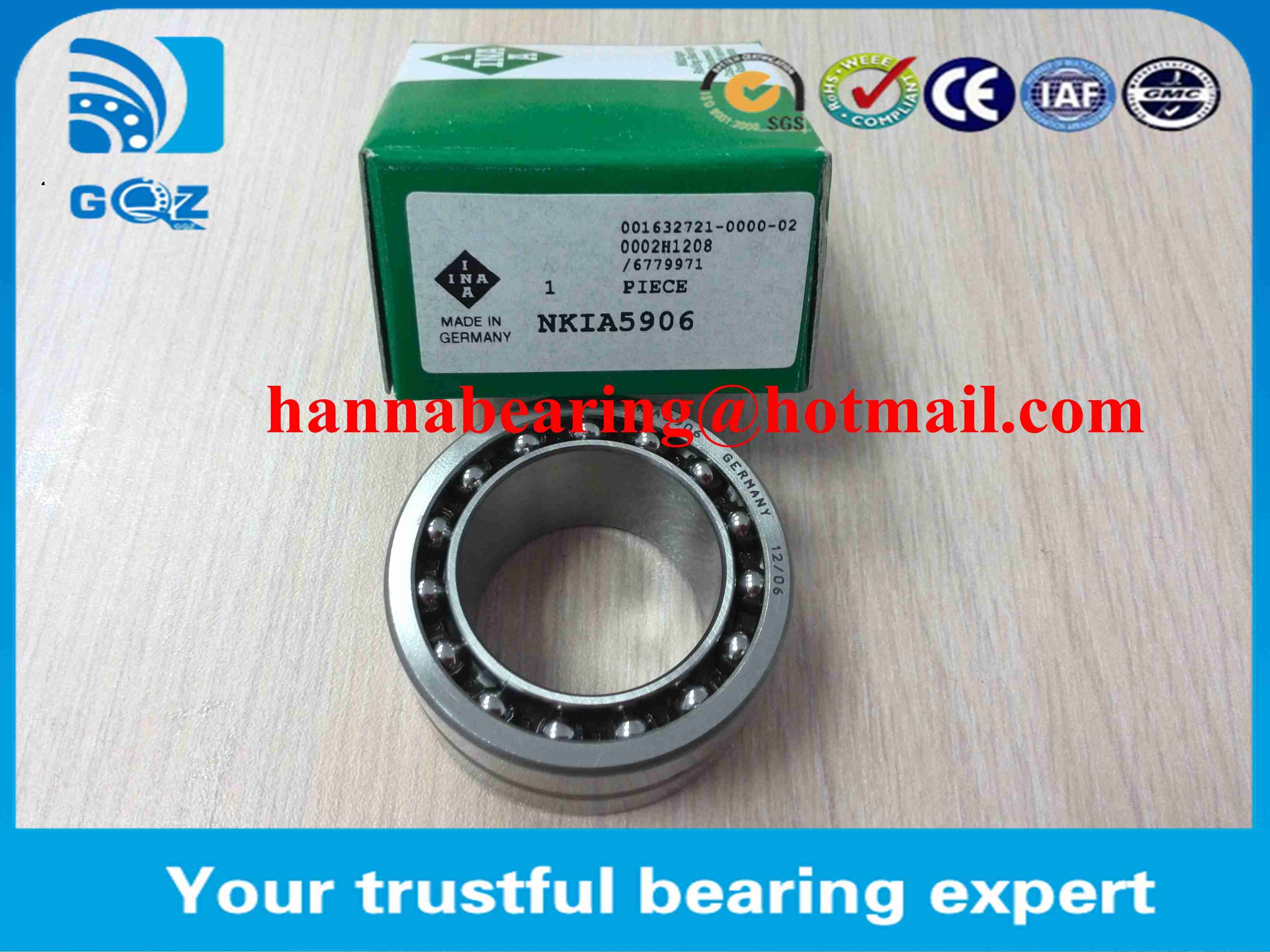 Combined Needle Roller Bearing NKIA5902 With Inner Ring -20°C - +120°C ...