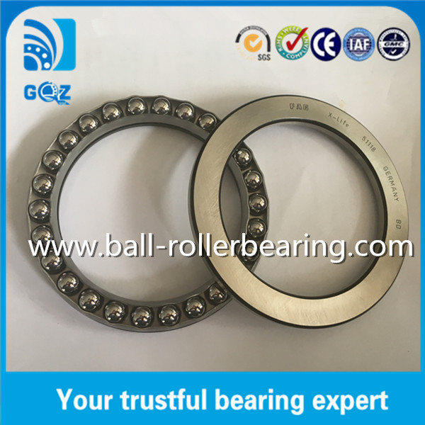 51118 Single Direction Thrust Ball Bearing With Seat Washers 90*120*22mm