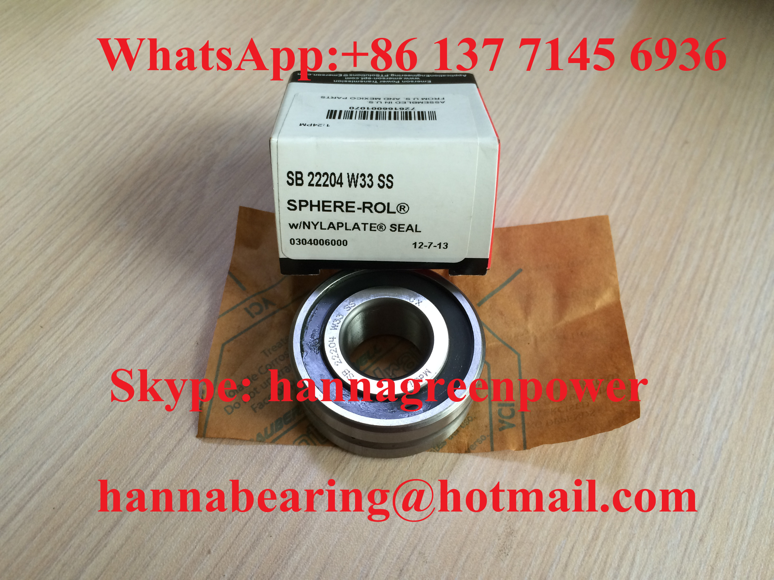 SPHERE-ROL Bearing SB 22205 W33 SS Precision Roller Bearing 25 X 52 X 18mm