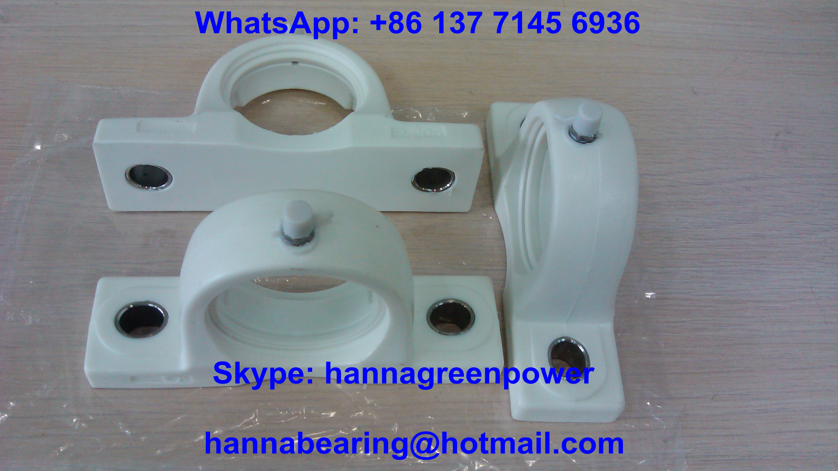 Anti-Corrosion Plastic Pillow Block P206 F206 FL206 For Conveyor Belt