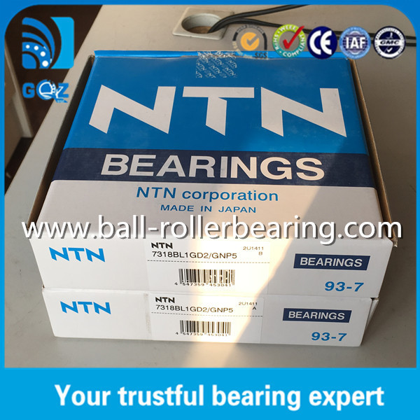 P5 Precision Brass Cage NTN 7318BL1GD2/GNP5 Angular Contact Ball Bearing