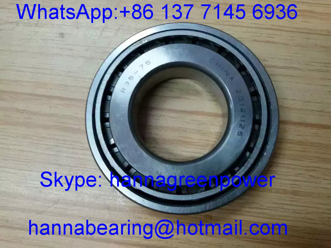 R35-75 / R35/75 Automotive Single Row Tapered Roller Bearing / Wheel ...