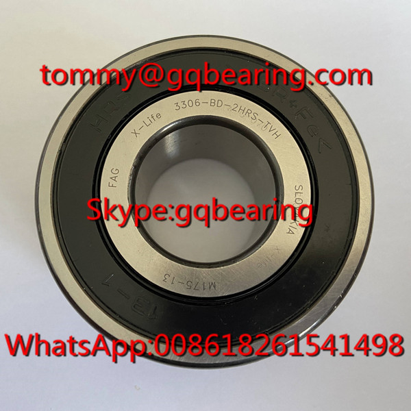Slovakia Origin FAG 3306-BD-2HRS-TVH Nylon Cage Double Row Angular ...
