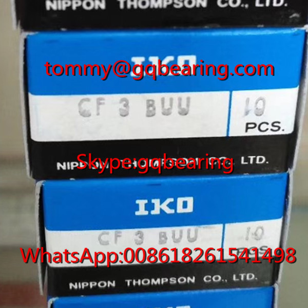 IKO CF3BUU Metric Size Cylindrical Outer Ring Type Cam Follower Bearing