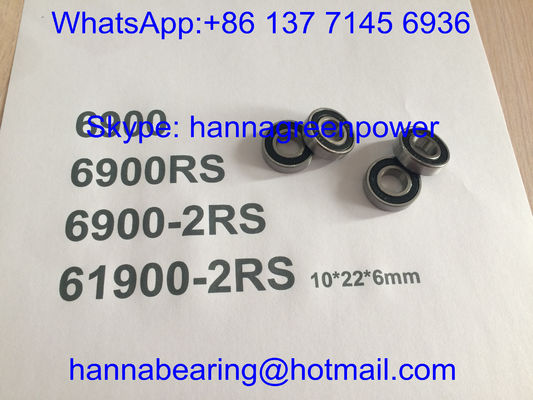 6900RS / 61900-2RS / 6900-2RS Automotive Bearings , Deep Groove Bearing ...